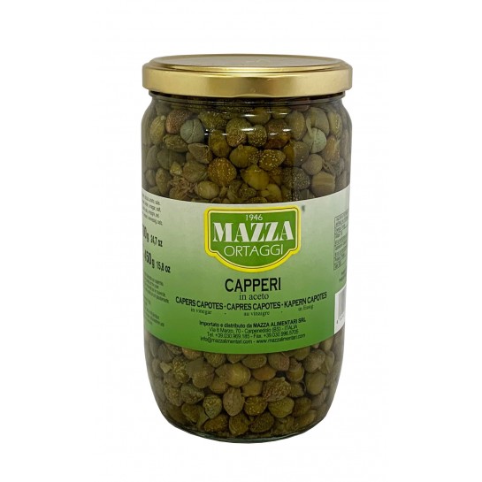 Capperi in aceto in vaso ml 720 - MAZZA ALIMENTARI SRL - MyBusinessCibus
